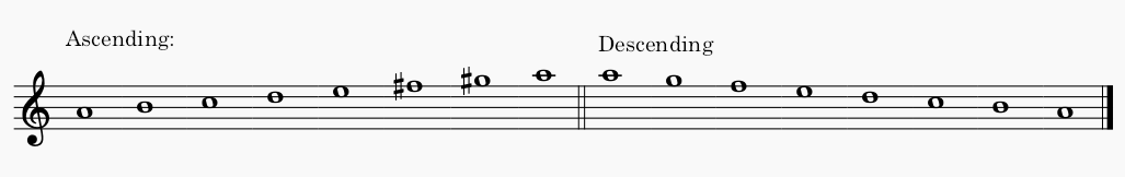 A Minor Scale - Emily Learning Music