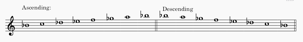 B♭ Minor Scale - Emily Learning Music